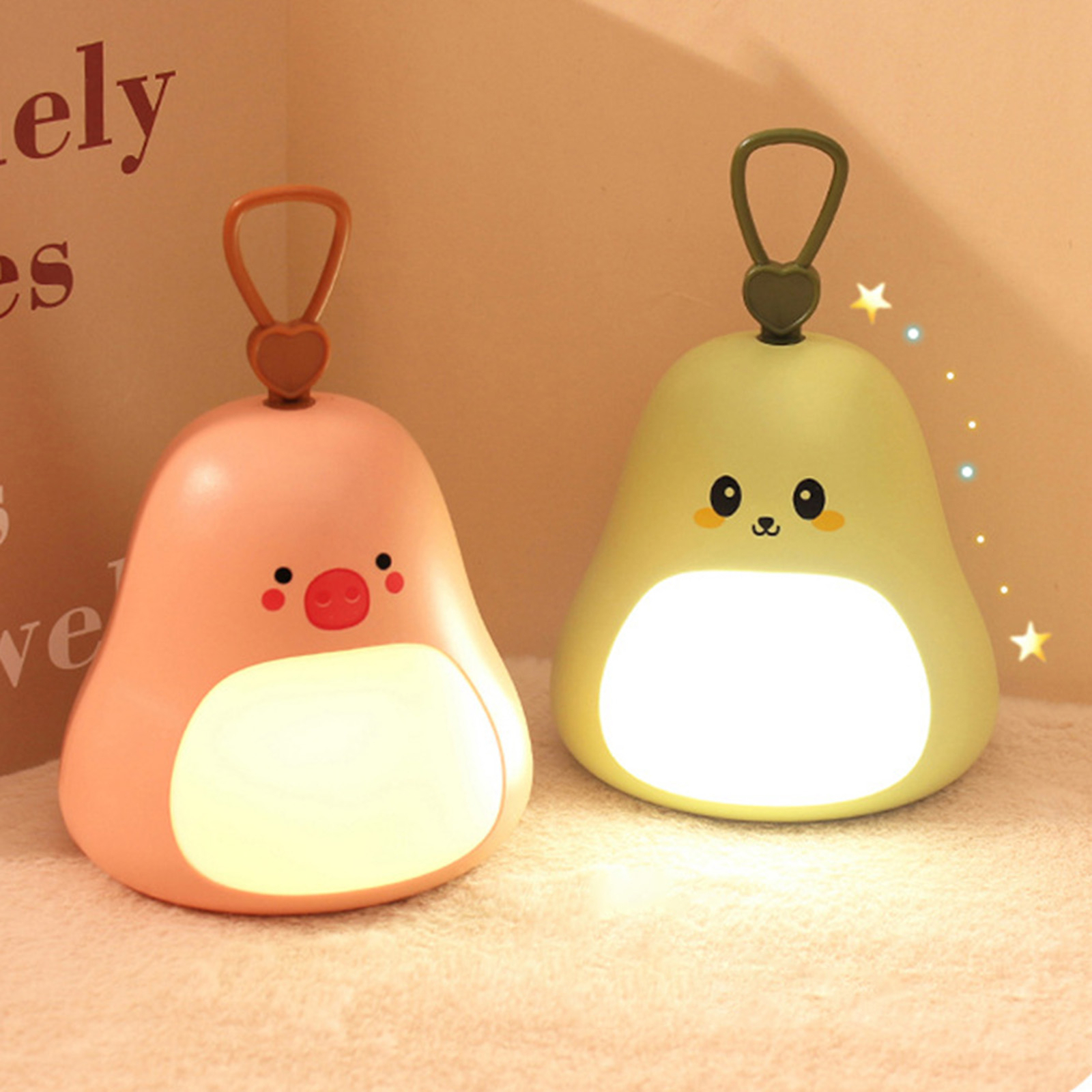 Atmosphere Light Creative Shape Hanging Loop Design Lovely Cartoon ...