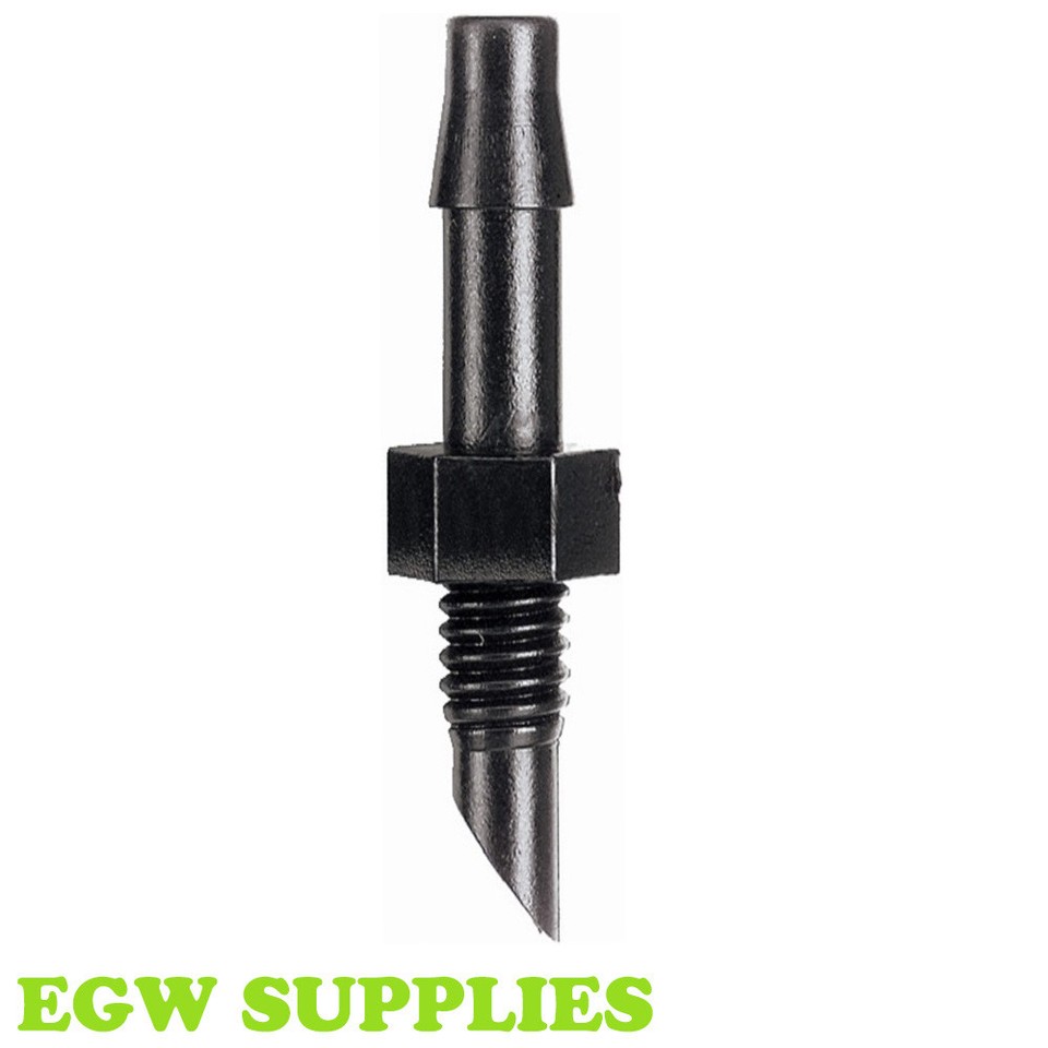 4mm Micro Tube Connector Barb x Thread Garden Irrigation Antelco ...