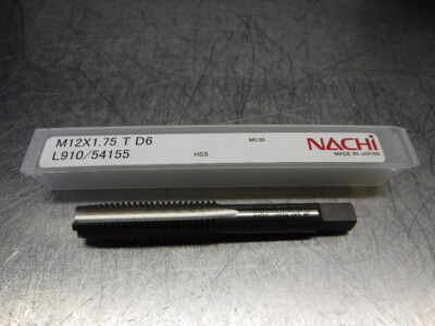 Nachi M12X1.75 T D6 HSS Standard Hand Tap 0.367" Shank L910/54155 ...