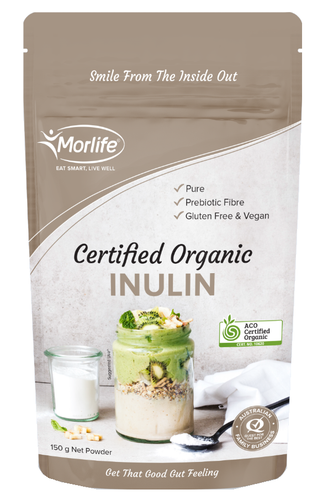 Morlife Inulin Powder Certified Organic 150g - 1KG | Prebiotic Gut ...