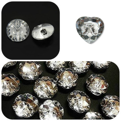 Diamante Buttons Various Styles & Sizes Sale Price | eBay UK