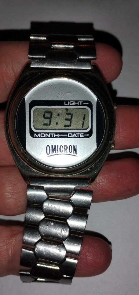 Vintage RARE Omicron Men's Digital LED Watch Hong Kong, new battery ...