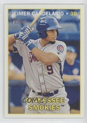 2016 Topps Heritage Minor League Edition Jeimer Candelario #185 Rookie RC | eBay
