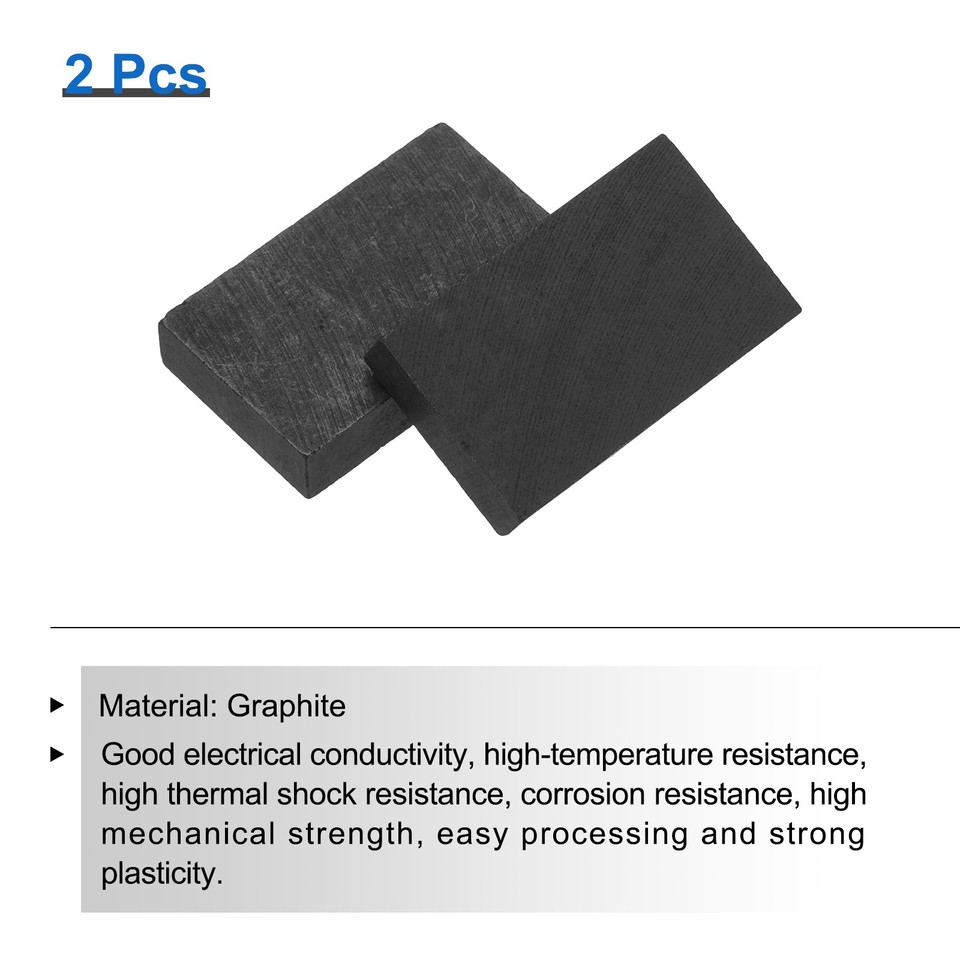 Rectangle Graphite Block Disk Ingot Graphite Electrode Plate 25x15x5mm,2 pcs | eBay