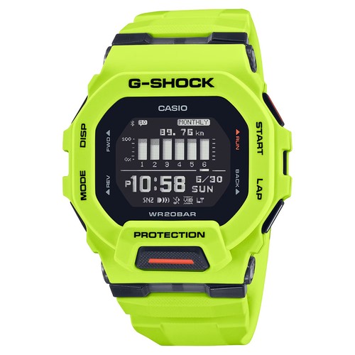 Casio G-Shock MOVE Power Trainer Step Counter Yellow Digital Mens Watch ...
