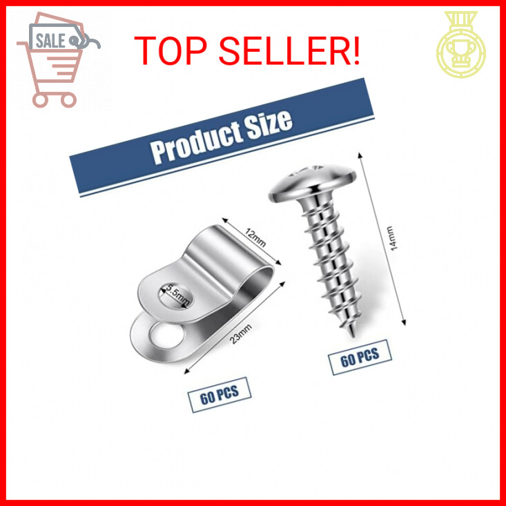 60 Pcs Wire Fence Clips Fence Wire Clamps Cattle Panel Clamps with 60 ...