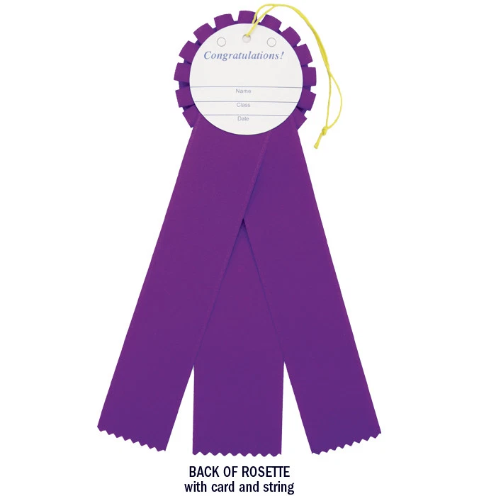 Purple Rosette Ribbons