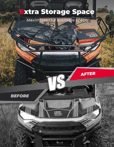 Heavy Duty Front Hood Storage Rack For Polaris Ranger XP 1000 Crew 2018 ...