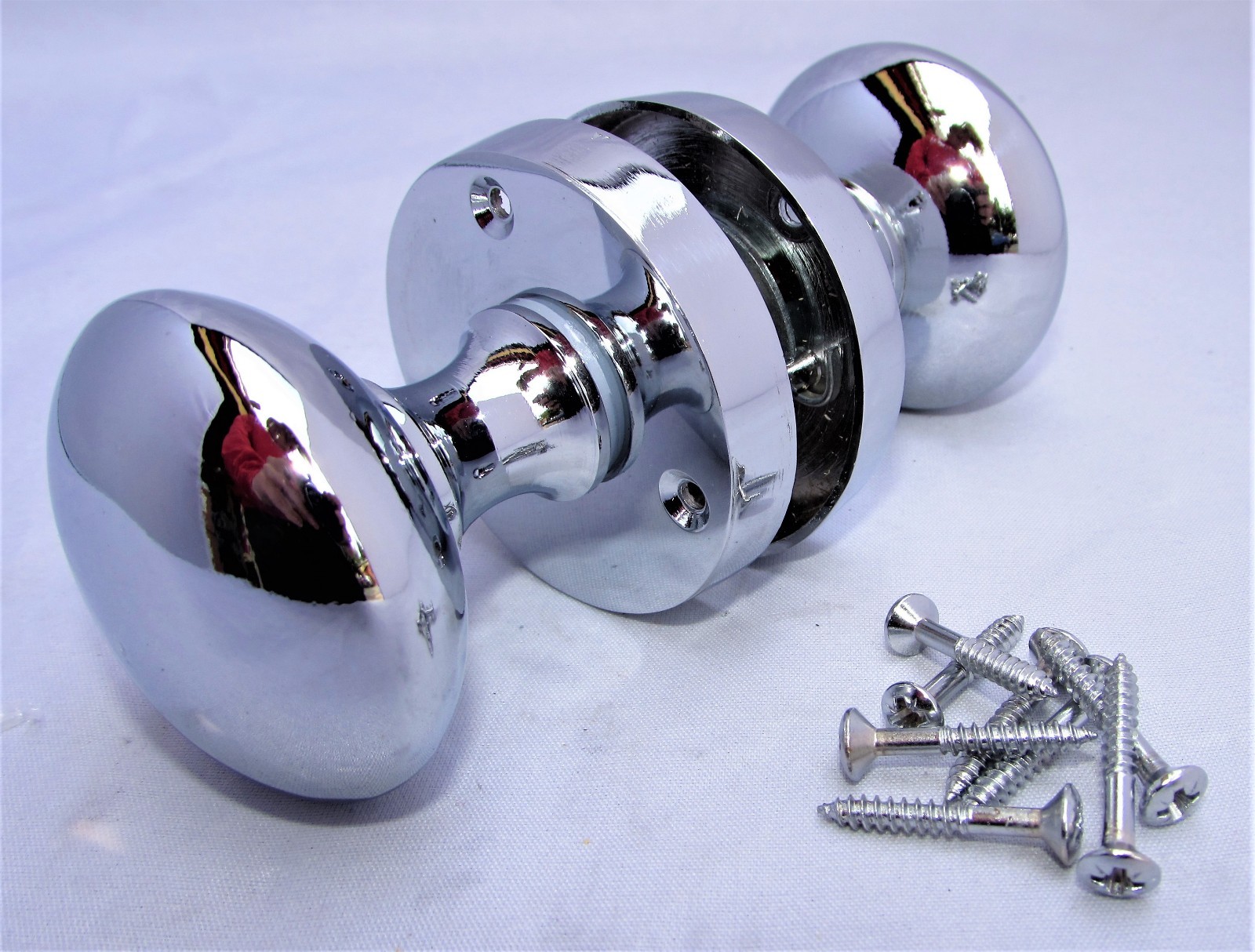 Chrome MODERN Round Internal Door Knobs SETS Mortice Interior Door Handles D5 | eBay