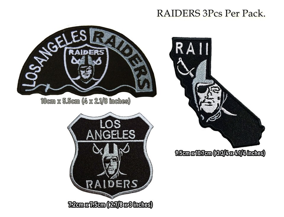 Oakland Raiders NFL Football Patches Embroidery iron,sew(From Thai by ...