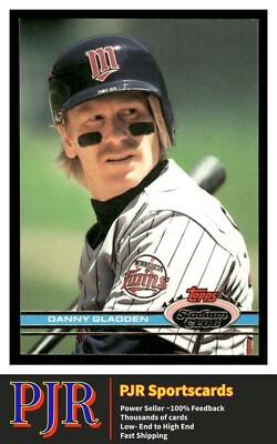 1991 Stadium Club #54a Danny Gladden Minnesota Twins Extra 35% Off 4 ...