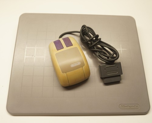 Mouse Controller & Mousepad Pad Set for Super Nintendo SNES Official ...