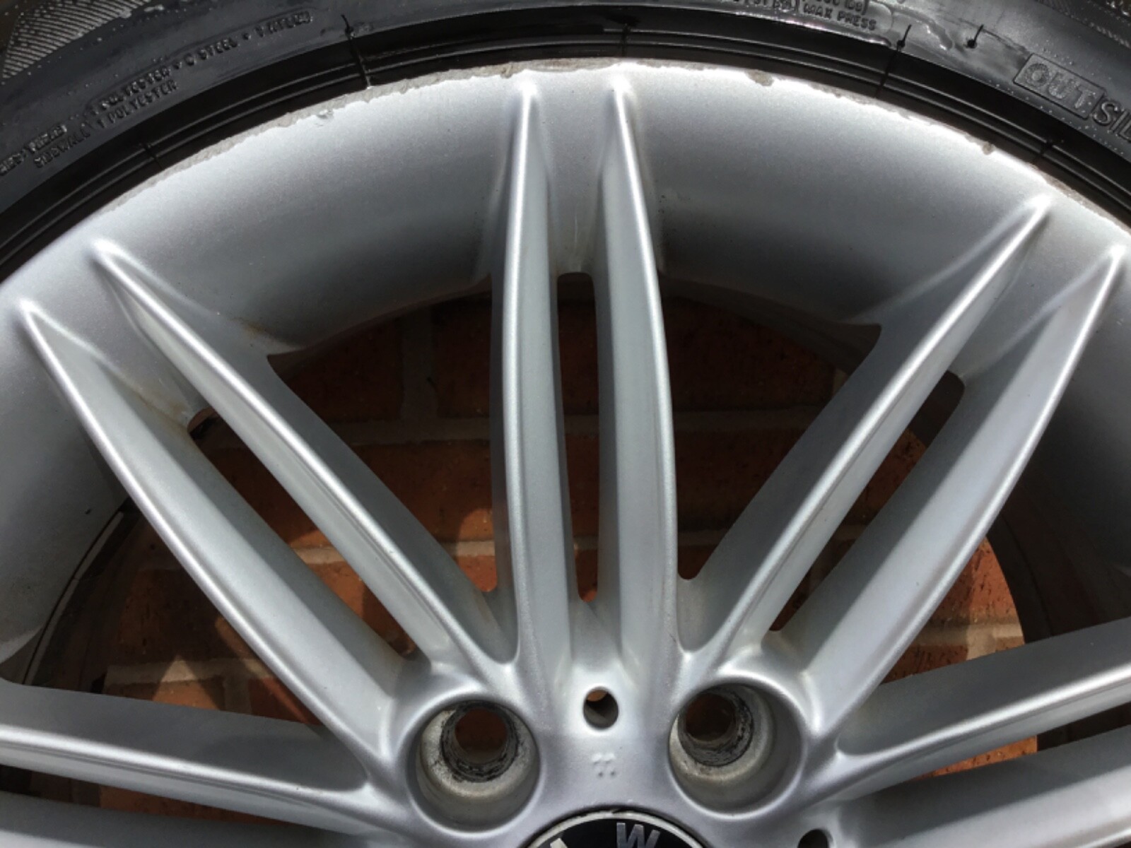 BMW E81 E82 E87 Rear Alloy Wheel M Double Spoke 207 17" 8036938 #684 1 ...