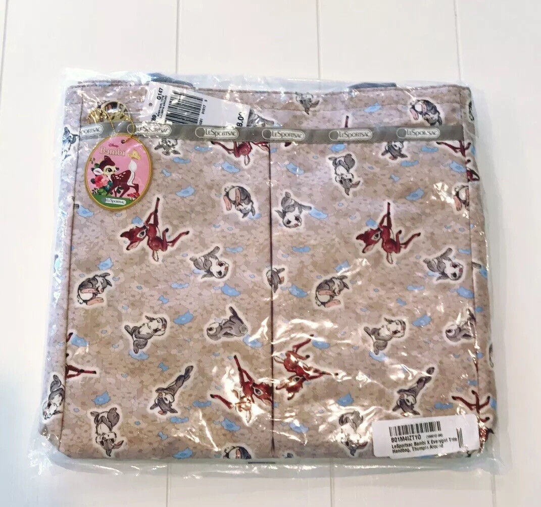LESPORTSAC Disney Bambi and Thumper Everygirl Tote Handbag NWT | eBay