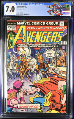 Avengers #142 CGC 7.0 Dec 1975. Rare Mark Jewelers insert. Squadron ...