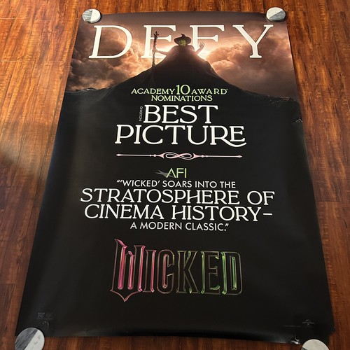 WICKED Award Nomination Cynthia/Ariana Universal Bus Stop Movie Poster ...