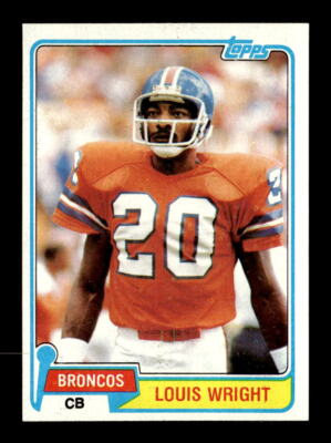 1981 Topps #385 Louis Wright Denver Broncos NM Football Card *H614 | eBay