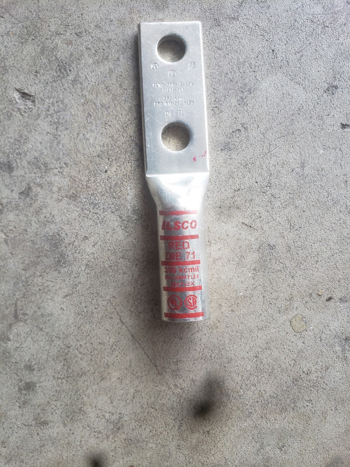 Ilsco CLND 350 12 134 2-Hole Compression Lug | RED | eBay