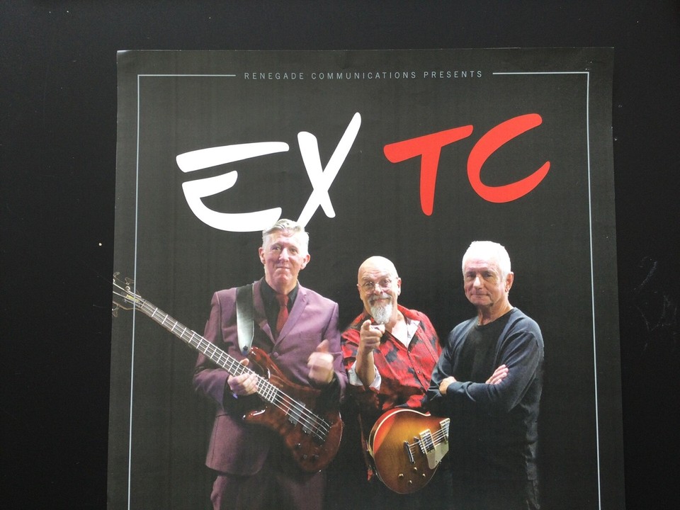 XTC, Gig Poster, Glasgow, Edinburgh, Aberdeen, ExTC, Terry Chambers ...