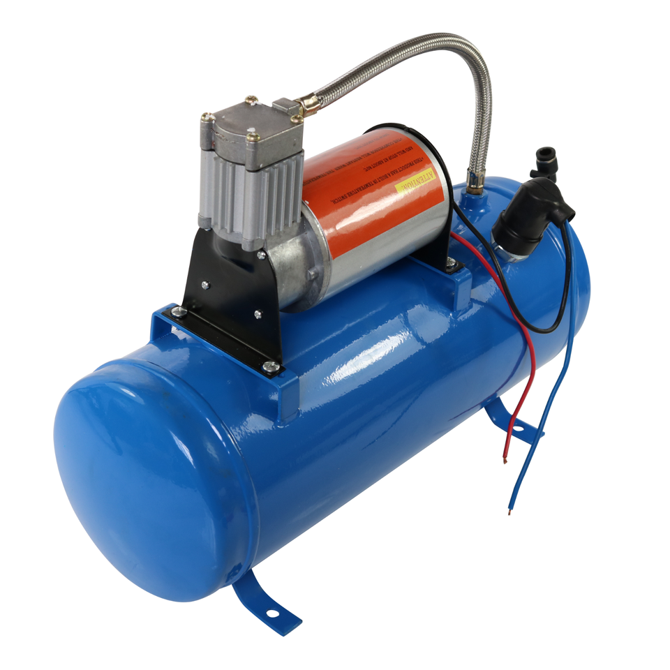 12V Air Compressor With 6 Liter Tank 150PSI DC For Train Truck RV ...