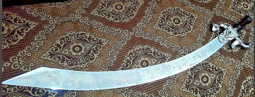 Belly Dance Dancer Celtic Scimitar Sword Shamshir Curved Sword Full ...