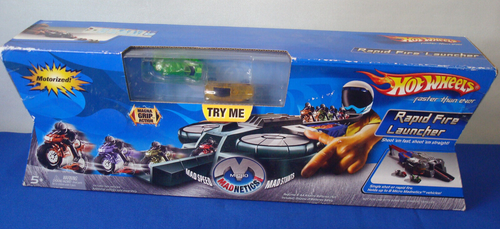 Mattel J5817 Hot Wheels Micro Madnetics Rapid Fire Launcher for sale ...