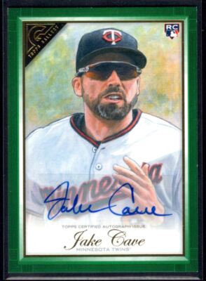 2019 Topps Gallery Autographs Green Jake Cave Rookie Auto 99/99 ...