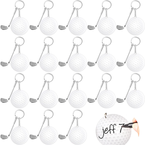 Taiyin Golf Keychain Golf Gifts Keychain for Men Women DIY Acrylic Golf ...