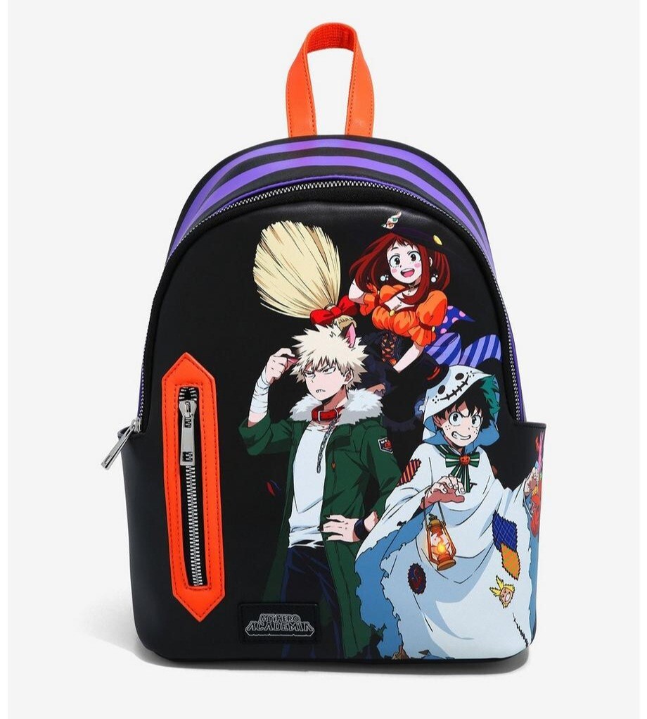 My Hero Academia Halloween Trio Mini Backpack Bioworld Deku Bakugo ...