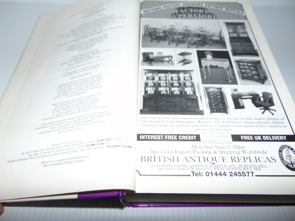 Miller's International Antiques Price Guide 1999 Hardcover Heavy Book ...