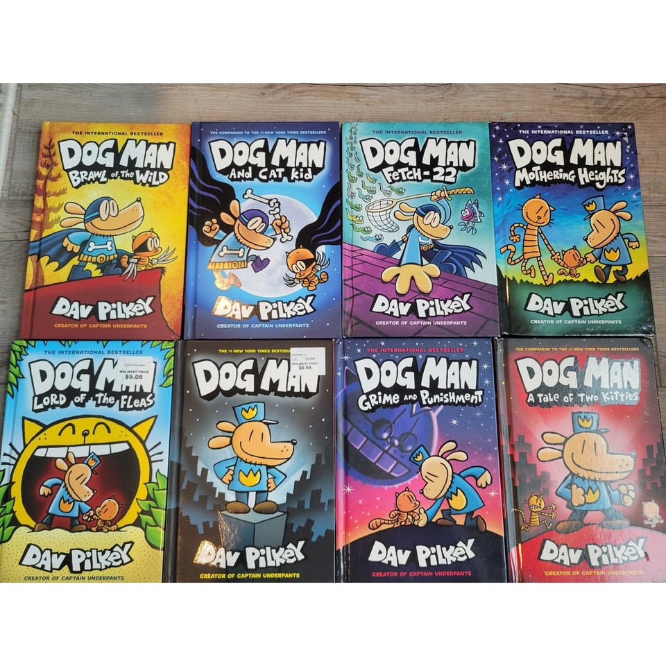 Dav Pilkey Dog Man & Cat Kid Comic Club Lot of 12 Books! | eBay