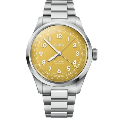 Oris Big Crown Pointer Date 40mm yellow Dial Watch 01 754 7798 4069-07 ...