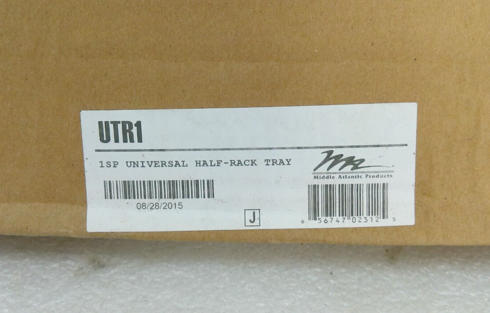 NEW - Middle Atlantic UTR1 Universal Half-Rack Tray | eBay