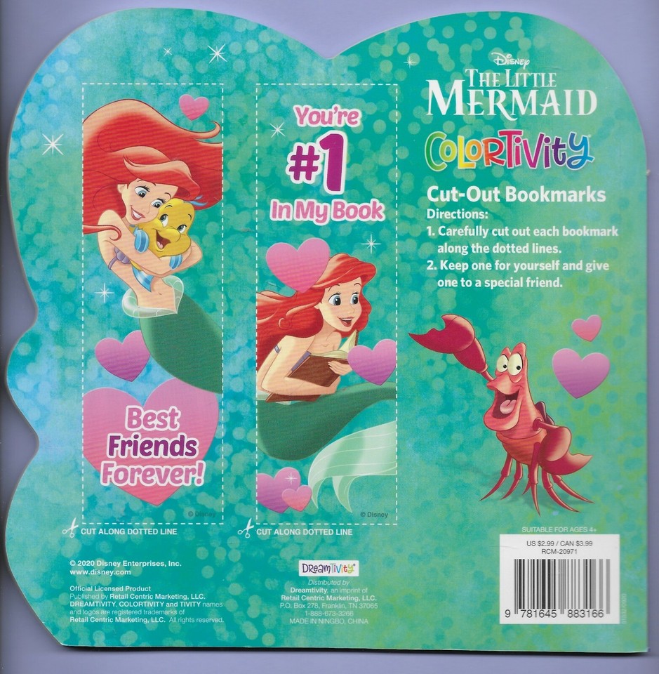 Little Mermaid Valentine Shaped Colortivity by Retail Centric Marketing ...