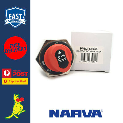 Narva Battery Isolator Switch 300 Amp Battery Switch 12/24 Volt On/Off ...