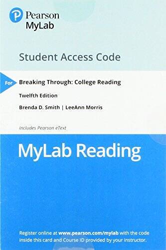 MyLab Reading with Pearson eText -- Access Card -- for Breaking Thro ...