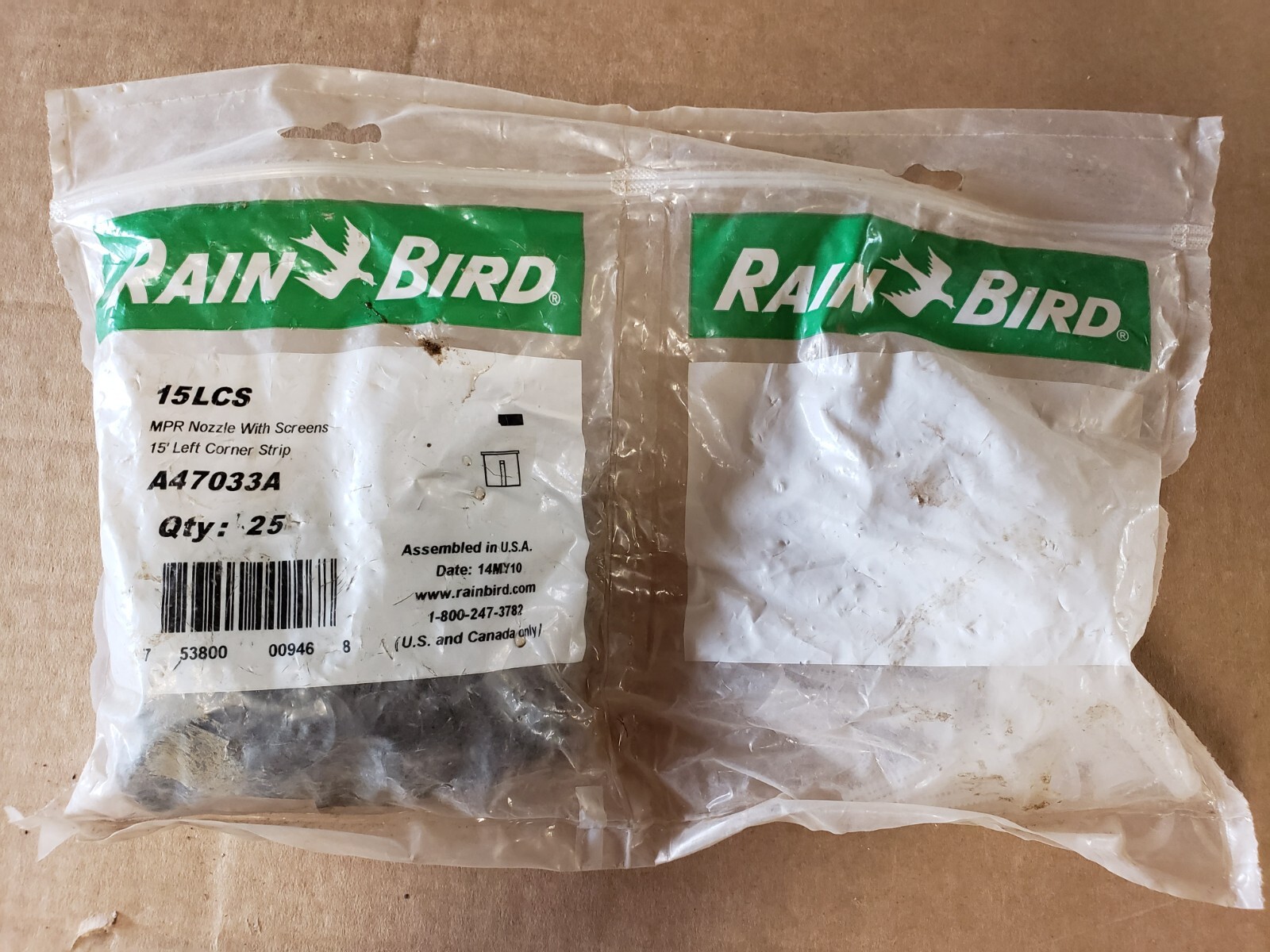 Rain Bird 15LCS 15 ft. MPR Nozzle Left Corner Strip Spray QTY:25 With ...