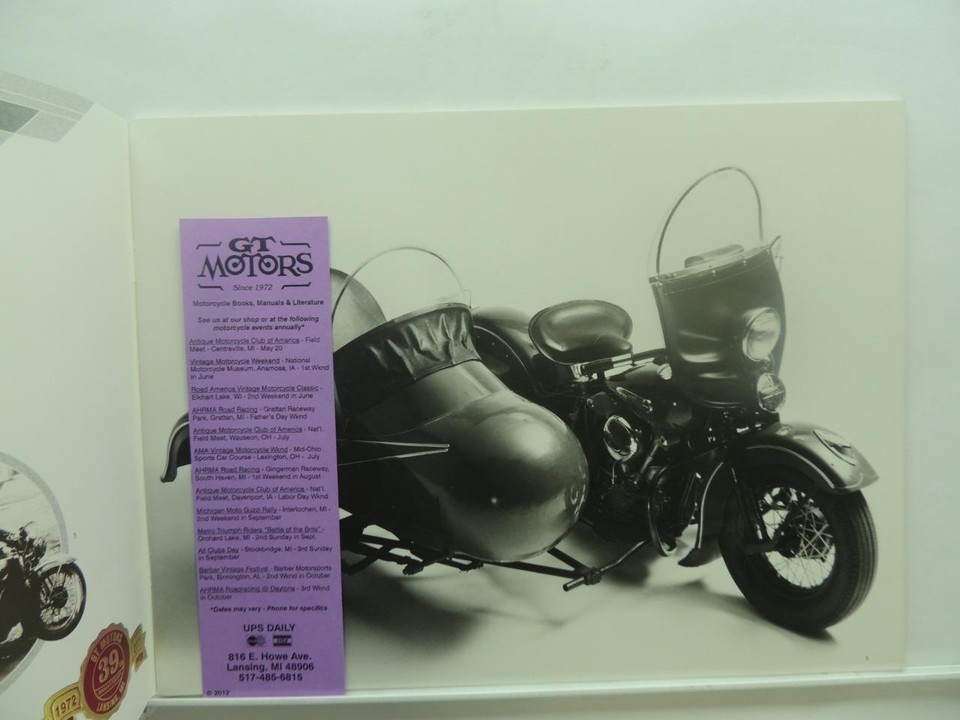 New The Goulding Album Book James Goulding & His Motorcycle Sidecars ...