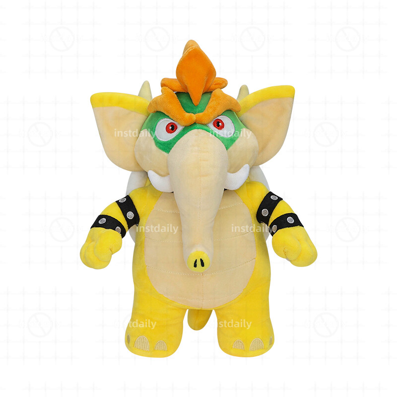 13" Super Mario Bros Wonder Elephant Bowser Plush Toys Stuffed Doll ...