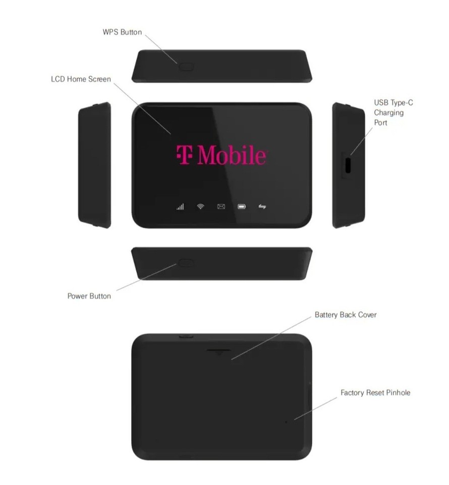 T-Mobile Hotspot 4G Portable WiFi Box 4G LTE Internet Hotspot | eBay