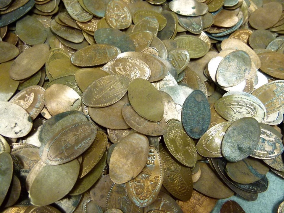 100 Elongated Pennies - Smashed Pennies - Pressed Pennies - Unsearched ...