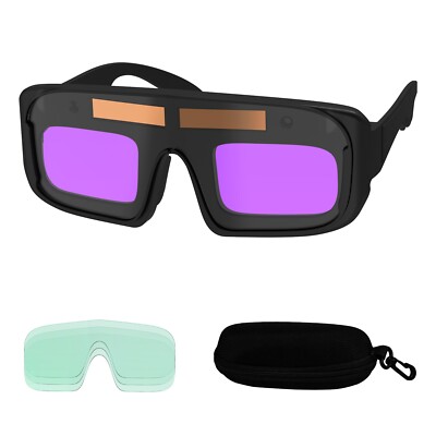 TRQWH Solar Auto Darkening Welding Glasses True Color View Safety ...
