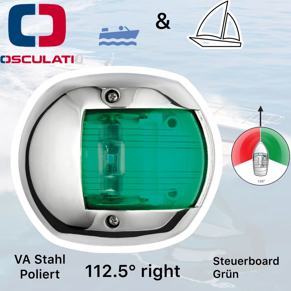 Marine Barca Nave Acciaio Inox VA Luce Navigazione Posizione Ponte ...