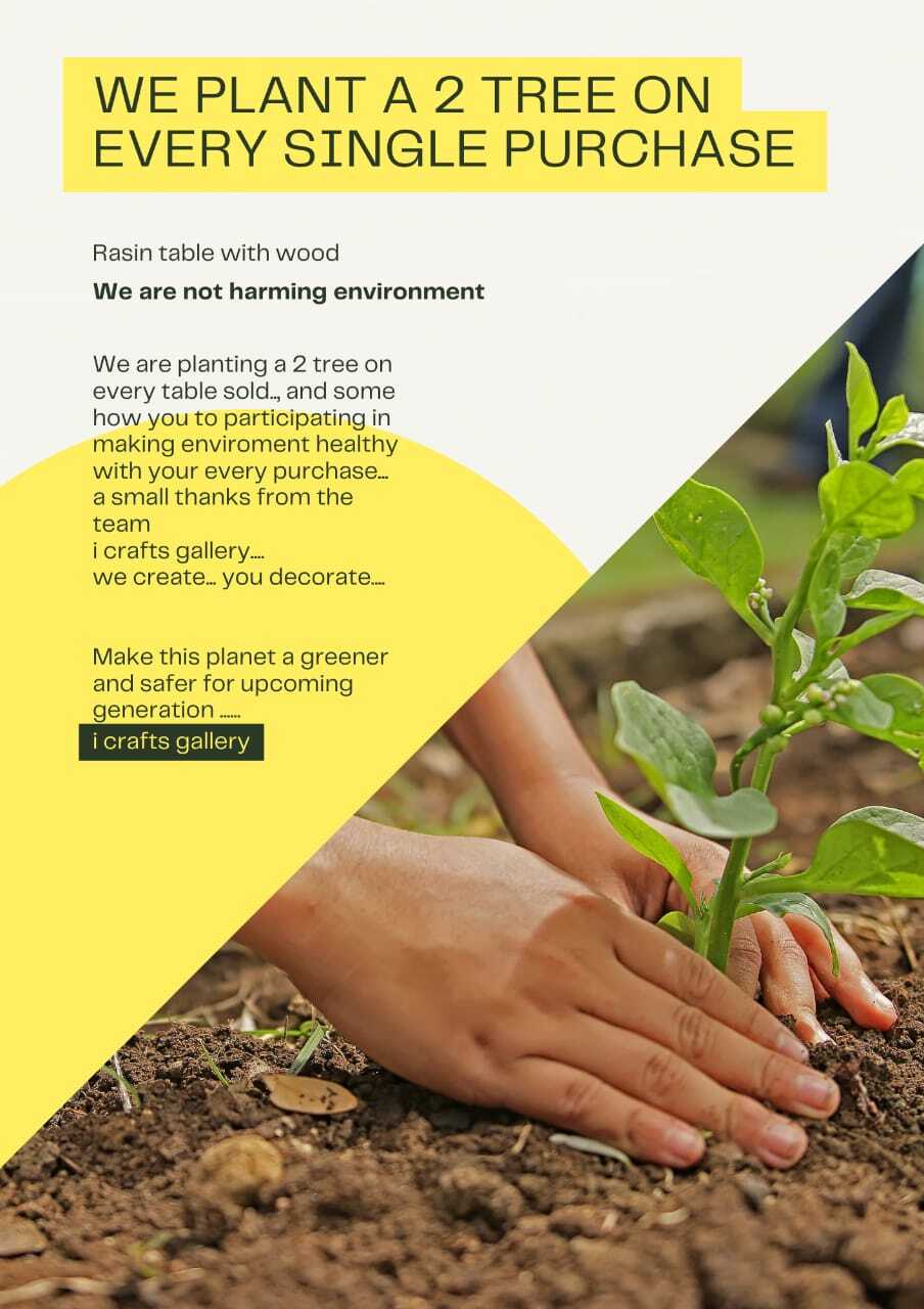 Black Epoxy & Wood Round Coffee Table, Playing Card Designer Table with ...