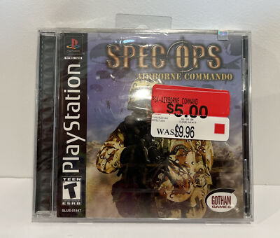 Spec Ops: Airborne Commando )Sony PlayStation, 2002) New Sealed Black ...