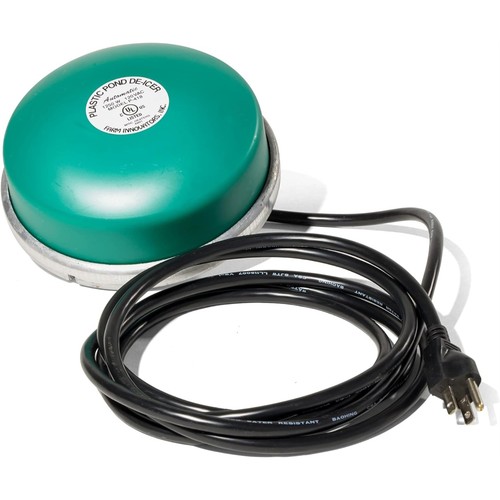 FI Cast Aluminum Floating Pond De-Icer Heater w/ Thermostat Control, 7. ...