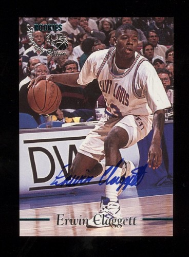 1995 BASKETBALL ROOKIES AUTOGRAPH EDITION ON CARD RC AUTO ERWIN ...