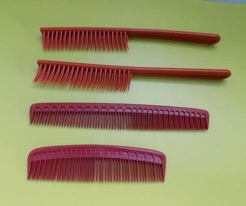 Tupperware Lot ~ 2 Teasing Hair Brush 8" #436, 1 Long & 1 Short Pocket ...