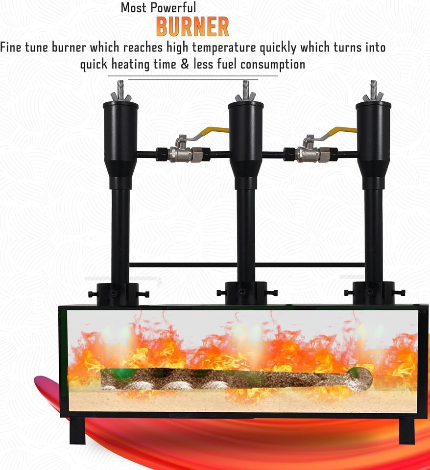 Propane Forge - Triple Burner Blacksmith Forge For Knife Making - 2600F ...