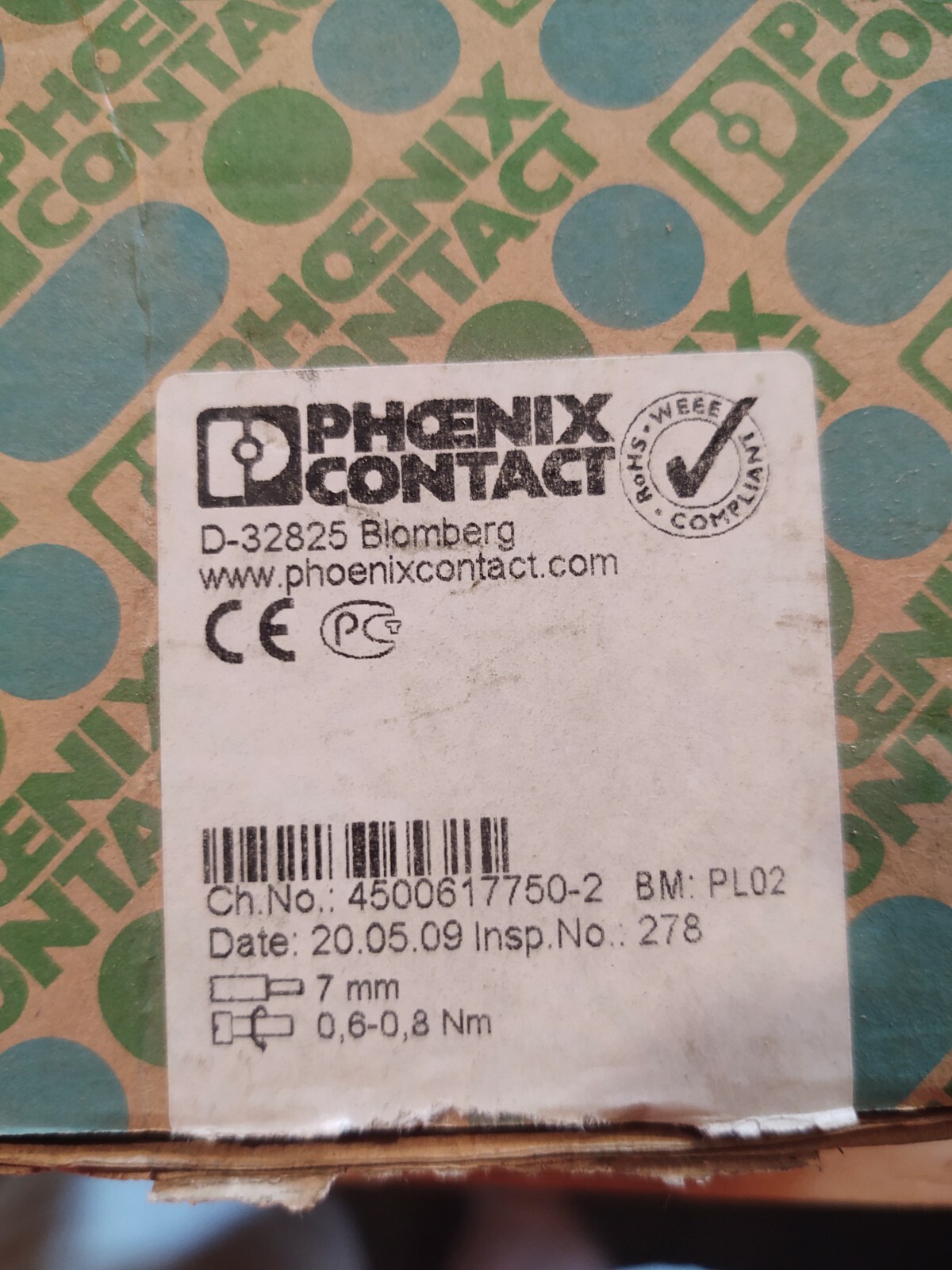 Box Of 43 Phoenix Contact D-32825 New Open Box FREE SHIPPING | eBay